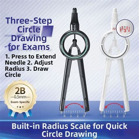 Precision Digital Display Compass Digital Radius Display Drafting