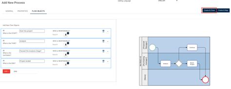 Create A Process Flow Objects Tab EPC WebApp Manual