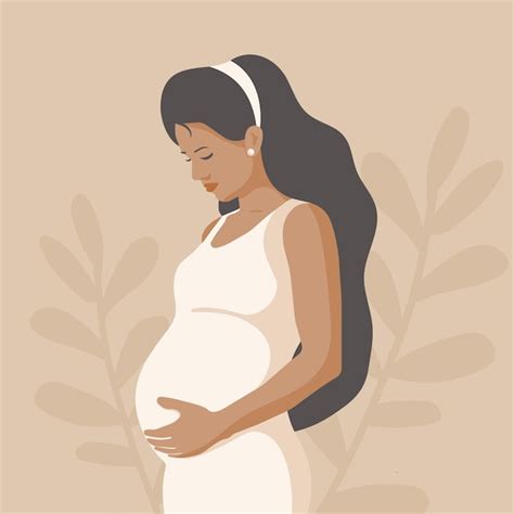Premium Vector Beremennaa Devuska