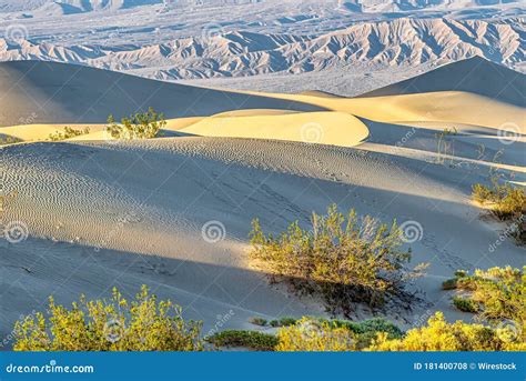 Beautiful Shot Of Mesquite Flat Sand Dunes At Death Valley National