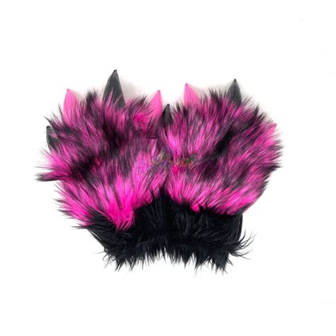 Hot Pink Claw Paws Cosplay Furry Paws Etsy