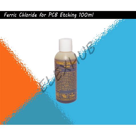 Pure Ferric Chloride For Pcb Etching 100ml Shopee Philippines