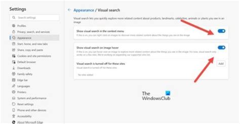 How To Enable Or Disable Visual Search In Microsoft Edge