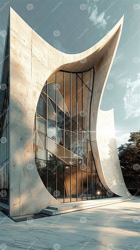 A Mix Of Angular And Curved Window Panes Creating A Captivating Visual