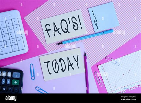 Conceptual Hand Writing Showing Faq Concept Meaning A List Of Questions And Answers Relating To