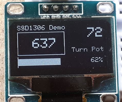 I2c Oled Display Example With Arduino