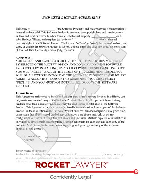 Software Lease Agreement Template