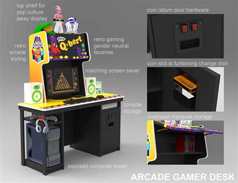 Arcade Desk Concept By Ryan Paxson At