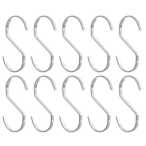 Uxcell 12pcs 41 Inch Flat S Hooks Hanging Hook For Home Kitchen
