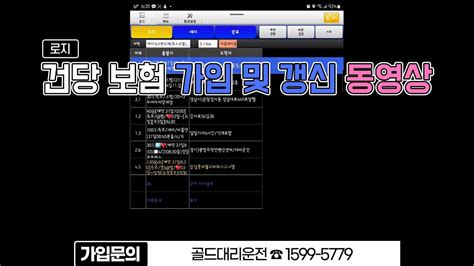 건당보험 콜당보험 로지 로지소프트 대리기사 대리운전 대리컨텐츠 골드대리운전 Youtube