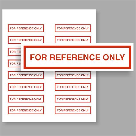 Smartsign For Reference Only Labels Pack Of 160 2 X 0 5 Write On Removable