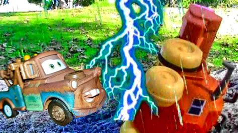 Disney Cars Tractor Tipping Lightning Rescue Lightning Mcqueen And Mater