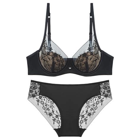 Generic New French Underwear Glossy Lace Edge Sexy Bra Popular Big Chest Small Soft Underwire