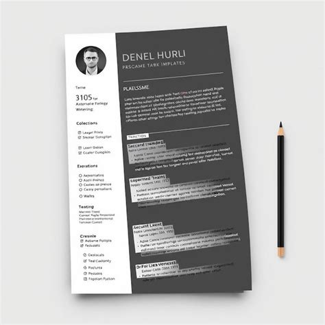 Professional Modern And Minimal Resume Or Cv Template Premium Ai