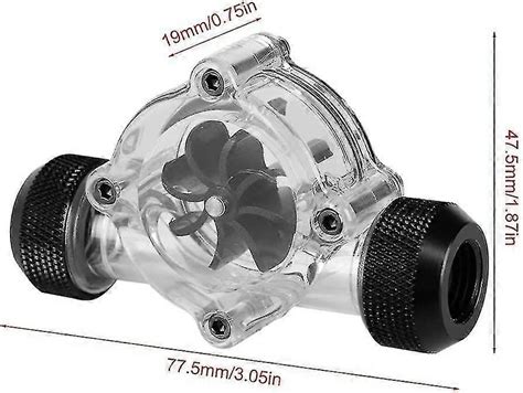 Watercooling Flow Meter G14inch Female To Female Radiator Flow Meter