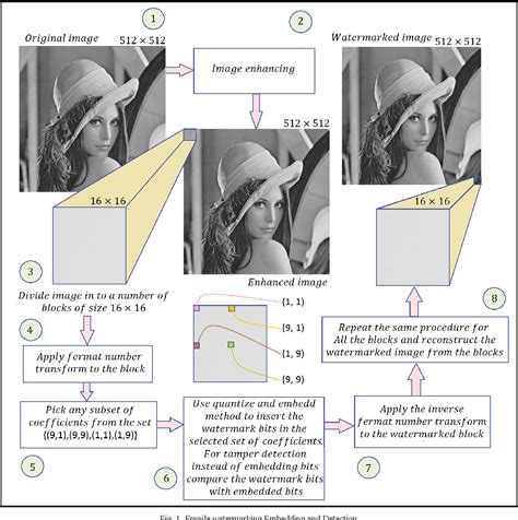 Figure 1 From Transform Domain Fragile Watermarking Using Fermat Number Transform Semantic Scholar