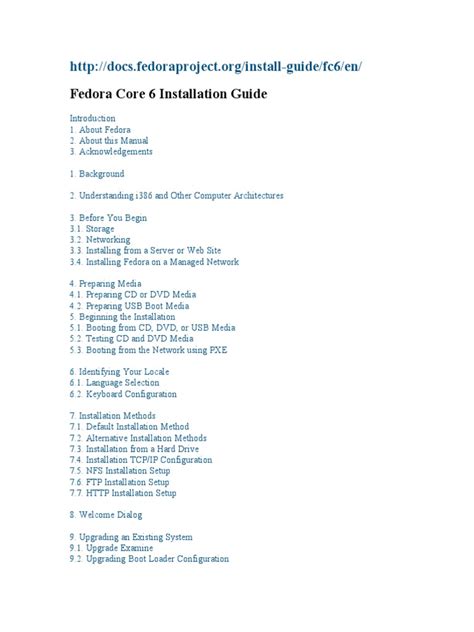 Fedora Installation Pdf Booting Installation Computer Programs