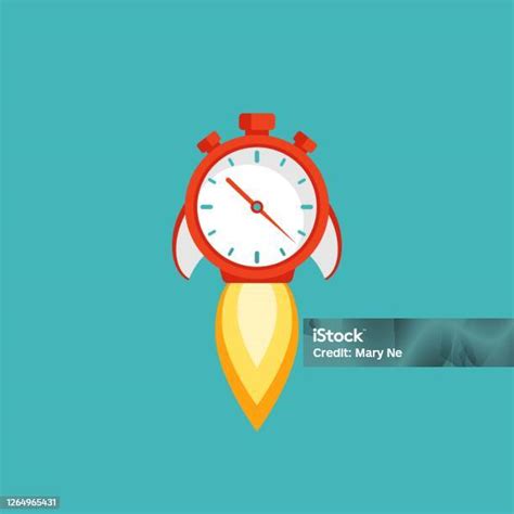 불이 붙은 빨간 스톱워치 로켓선 빠른 시간 정지 시계 제한된 제안 마감 기호 0명에 대한 스톡 벡터 아트 및 기타 이미지 0명 계시기 긴급 개념 Istock