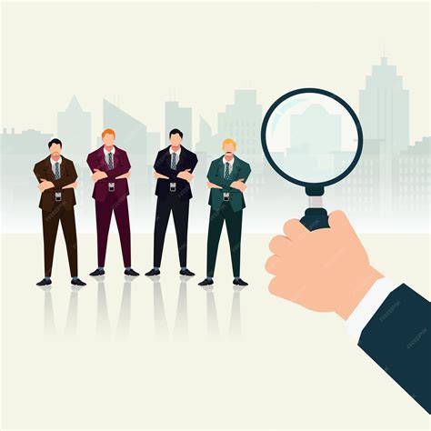 Premium Vector Human Resources Selection Choosing The Best Candidate