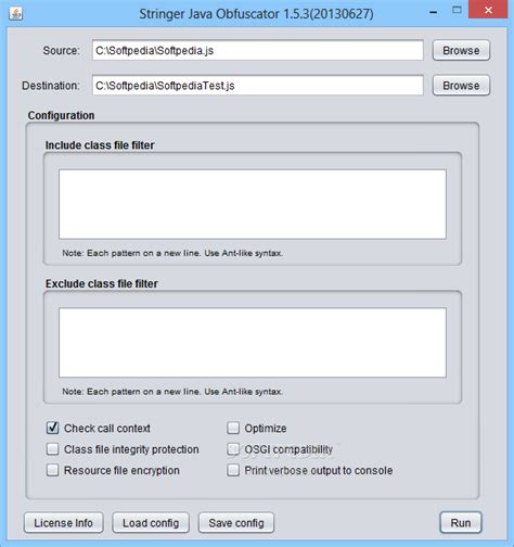 Stringer Java Obfuscator 1811 Build 20150417 Download Screenshots