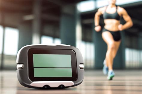 Premium AI Image | Fitness tracking device in gym interior Healthy ...