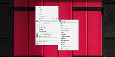 How To Add Settings To The Desktop Context Menu On Windows