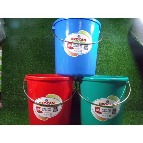 24 Liters Orocan Pail With Stainless Steel Handle Timba Shopee Philippines