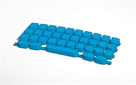 3d Design Z2 Keyboard Test 2 Tinkercad
