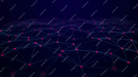 Premium Photo Network Connection Structure Data Transfer Abstract Background With Interweaving