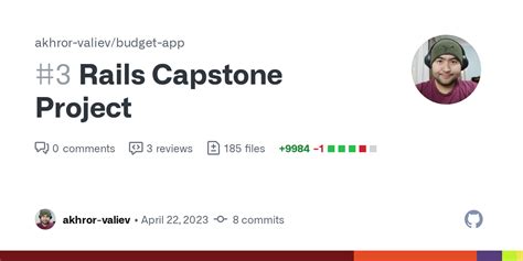 Rails Capstone Project By Akhror Valiev Pull Request Akhror Valiev Budget App Github