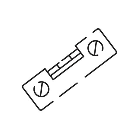 Premium Vector Construction Tools Outline Icon Spirit Level Vector Simple Thin Line Icon