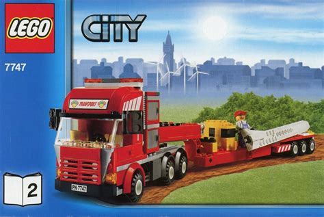 Retired Lego City 7747 Wind Turbine Transport Instruction Manuals