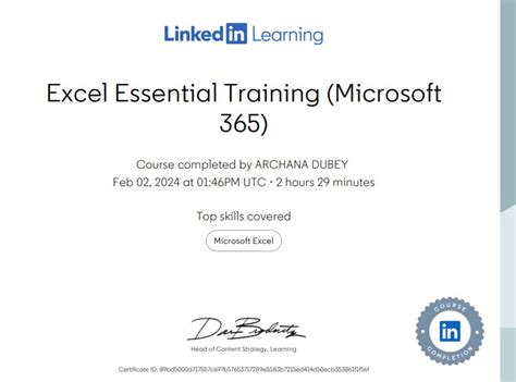 Excel Microsoft365 Linkedinlearning Professionaldevelopment Dataanalysis