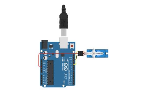 Circuit Design Control De Servo Con For Y 1000 2000us Tinkercad