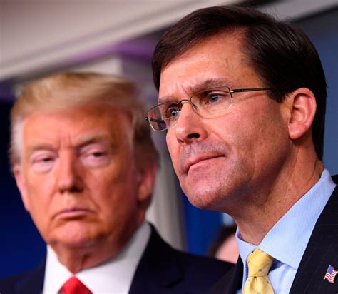 Trump Despide A Su Secretario De Defensa Que Se Negó A Usar Las Tropas