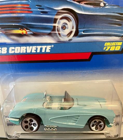 Hot Wheels '58 Corvette Turquoise Hood Opens Collector 1998 Birthday ...