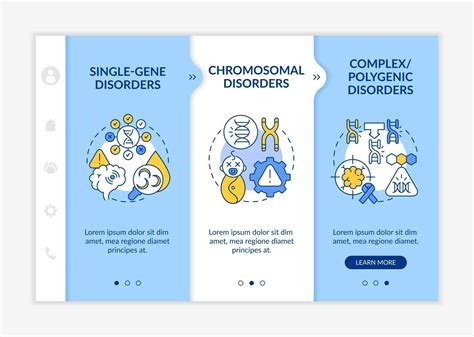 Types Of Genetic Disorders Onboarding Vector Template 2630739 Vector Art At Vecteezy