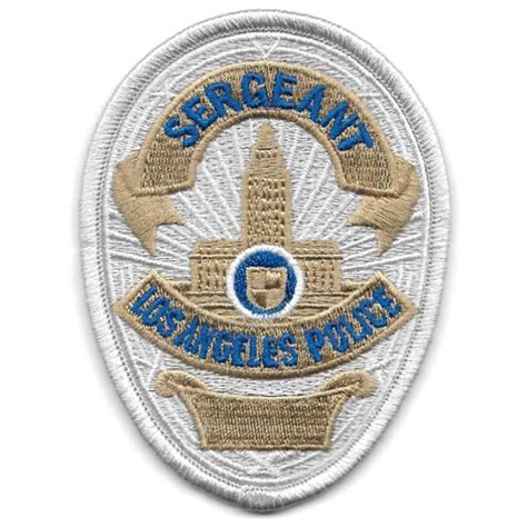 Lapd Embroidered Badge Patch 2 11 16 X 3 5 8 Patch Supply