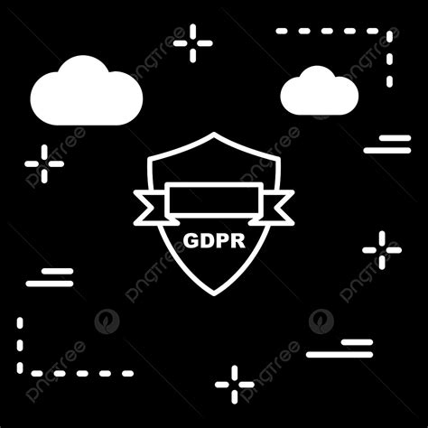Gdpr Cyber Security Vector Hd Images Vector Gdpr Security Shield Icon Security Icons Shield