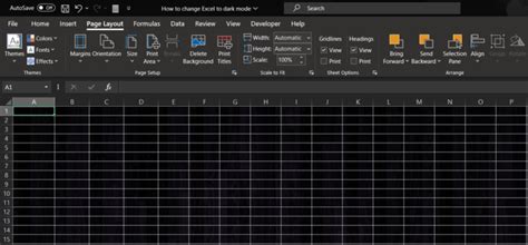 How To Change Excel To Dark Mode SpreadCheaters