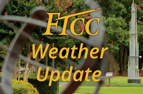Due To Forecasts Of Severe Weather Ftcc Will Close At 230 Pm On