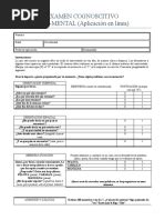 Mini Examen Cognoscitivo De Lobo Pdf Ciencia Cognitiva