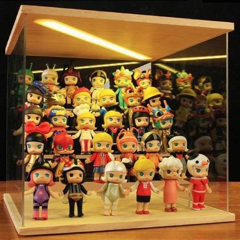 Storage Box Display Shelf With Light Nendoroid Dolls Cosmetics Perfume