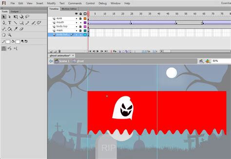Creating A Ghost Animation In Flash Geeksforgeeks