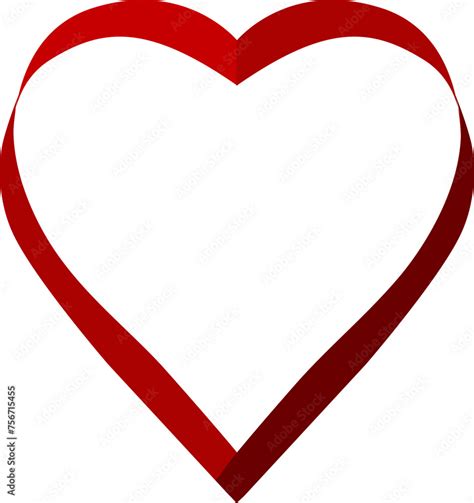 하트로만든 리본 현수막 일러스트 이미지 아이콘 세트 청첩장이나 편지에 사용 활용 Vector De Stock Adobe Stock