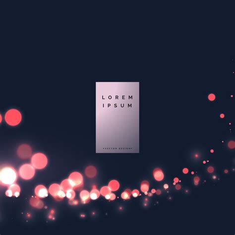 현대 Bokeh 조명 효과 배경 디자인 무료 벡터