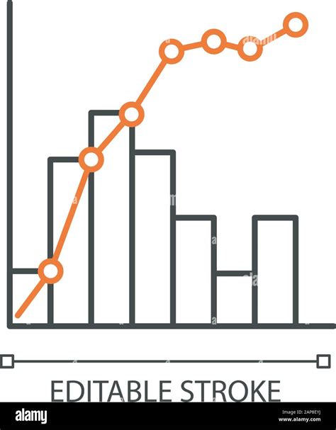 Pareto Curve Linear Icon Information Chart And Graph 80 20 Rule