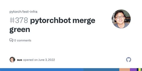 Pytorchbot Merge Green Issue Pytorch Test Infra GitHub