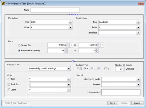 Archive Migration Tasks 4 2 SEPsesam