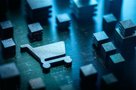 전자 상거래를 대표하는 미래 기술 배경에 디지털 쇼핑 카트 아이콘 0명에 대한 스톡 사진 및 기타 이미지 0명 Web3 개념 Istock